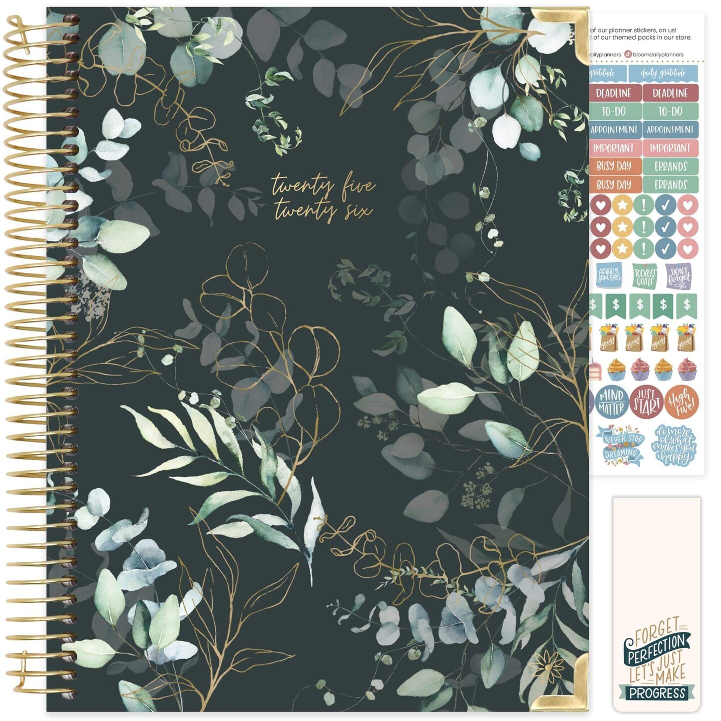 bloom daily planners 2025-26 Academic Planner, Hard Cover, 8.5" x 11 ...