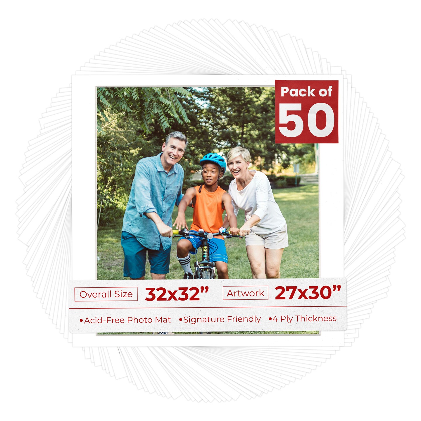 Golf Ball Texture Mat Board for 32x32 Frames - Fits 27x30 Photos, Color ...