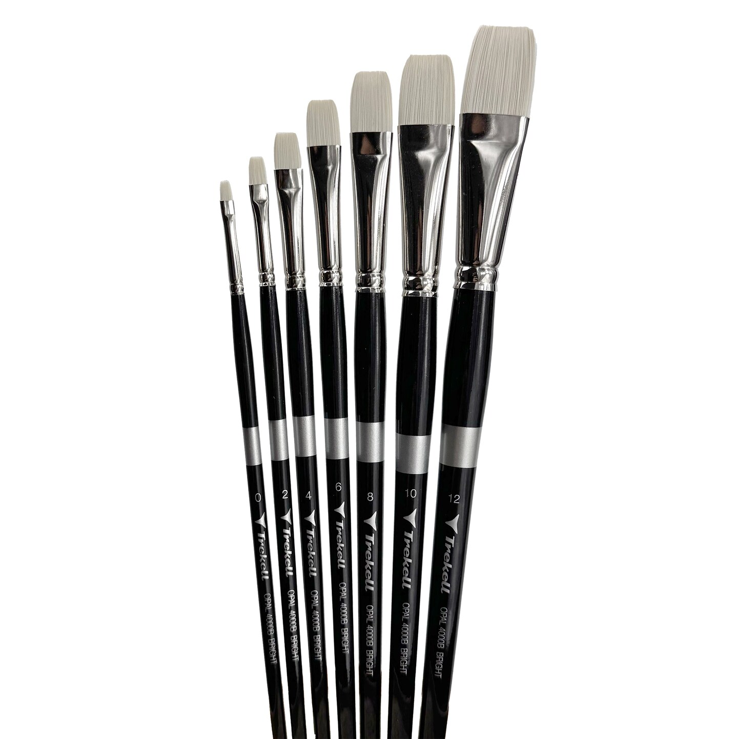Trekell Opal Synthetic Hog Bristle Long Handle Artist Brush - Complete ...