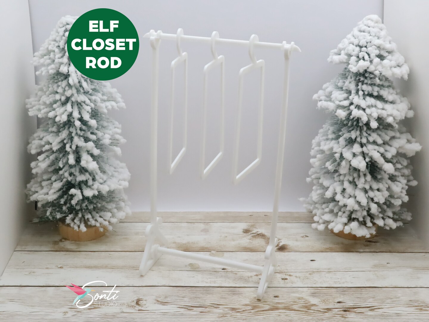 Christmas Elf Clothing Rack, Elf Closet Rod, Elf Hangers, Elf Display ...