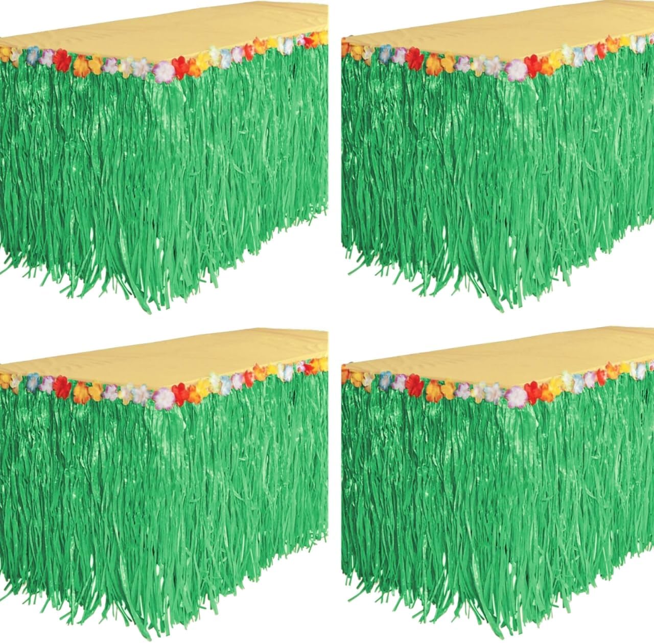 Pack of 4 - 9 ft X29 Green Grass Table Skirt | Michaels