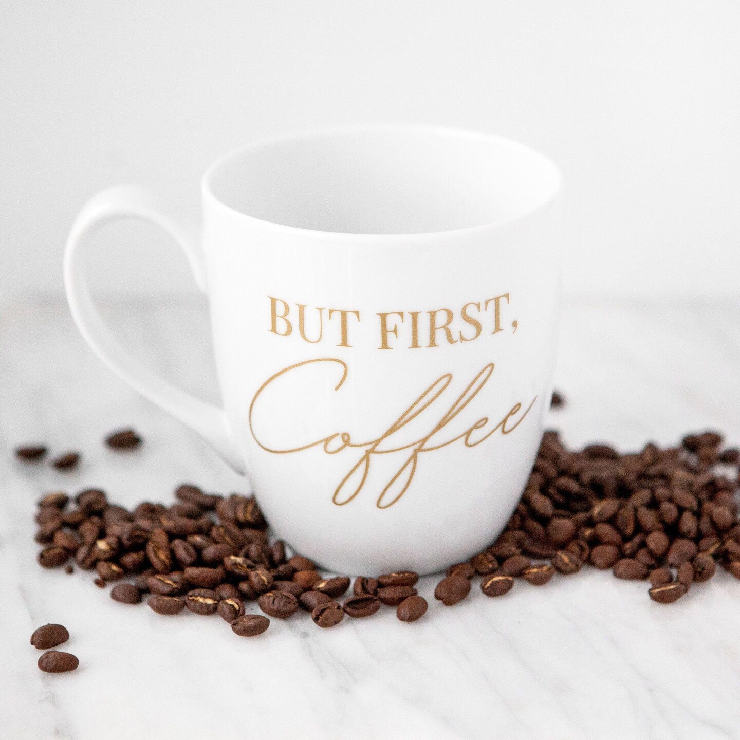 But First Coffee Mug, Gold Custom Coffee Mugs, Morning Mug, Gift for ...