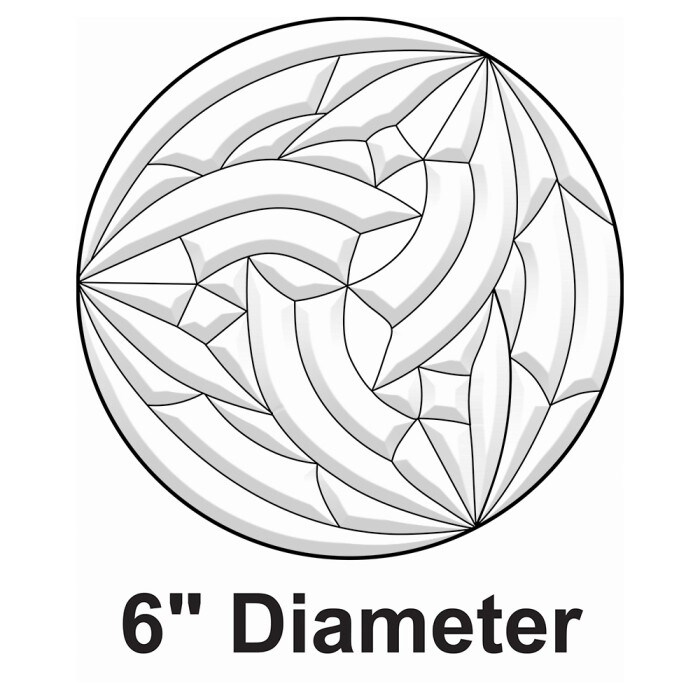 6" Diameter Exquisite Clear Glass Celtic Circle Bevel Cluster EC822 ...