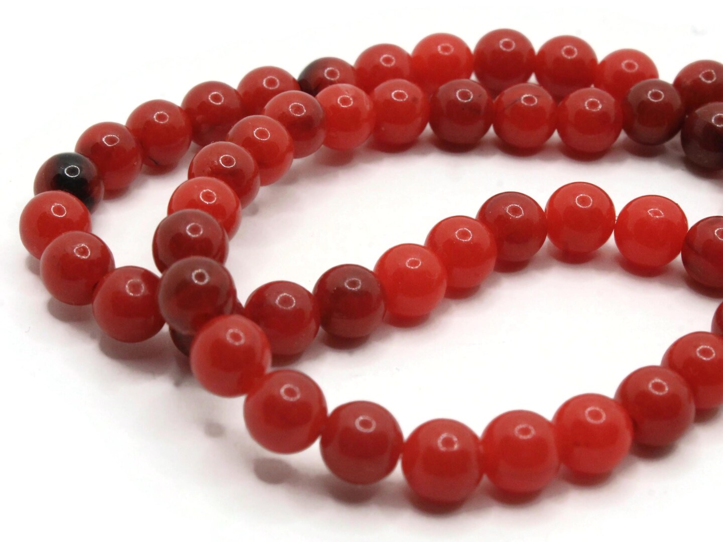 74 5.5mm Round Red Stone Look Vintage Lucite Beads | Michaels