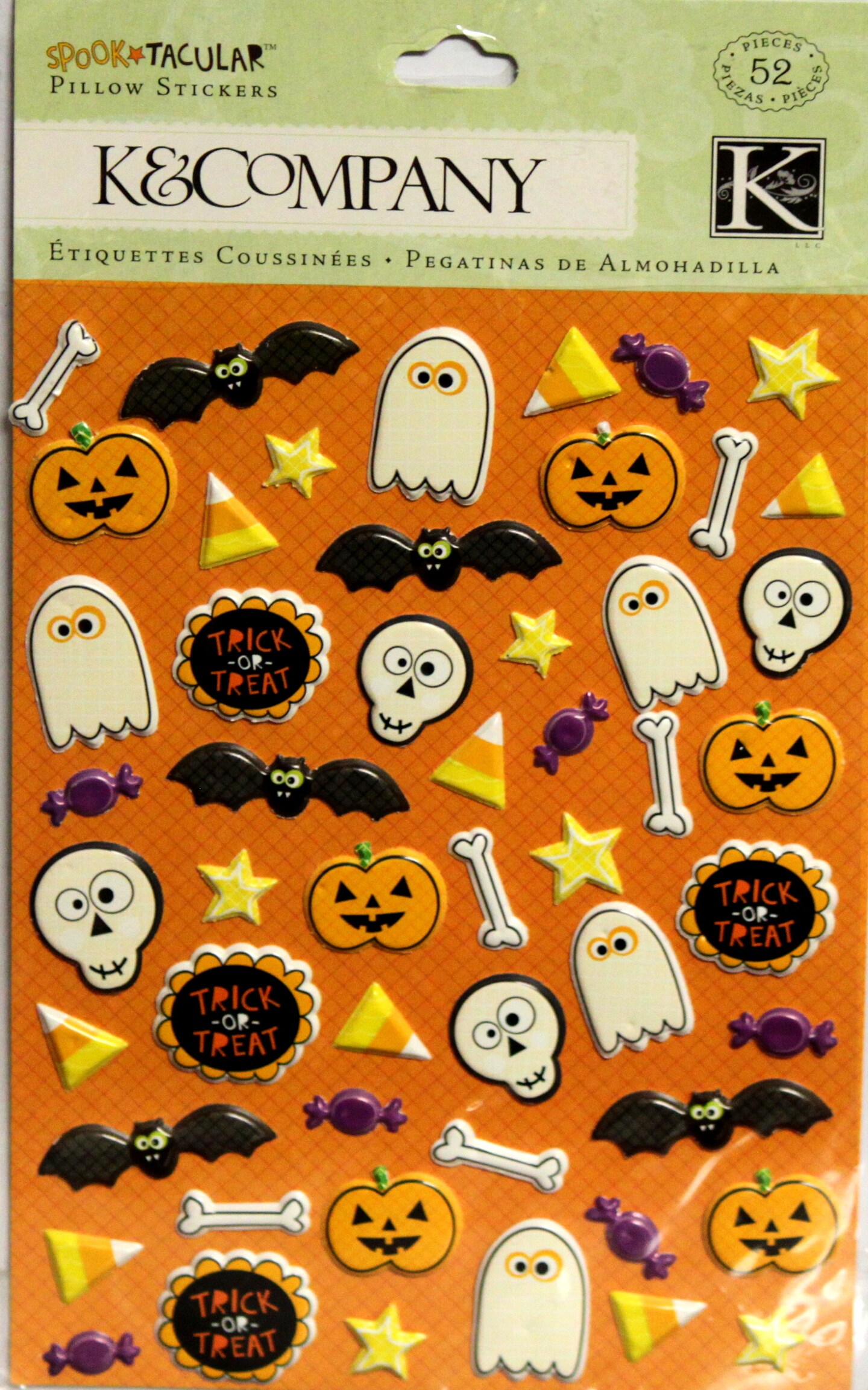 K & Company Spooktacular Dimensional Pillow Stickers | Michaels