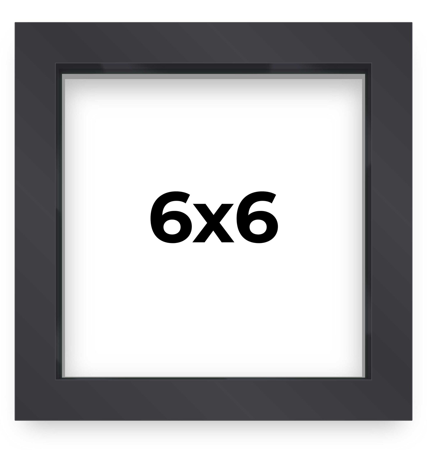 6x6 Shadow Box 3/4" Depth Picture Frame with UV-Resistant Acrylic ...