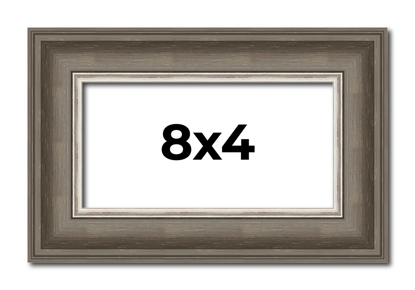 4x8 Weathered Picture Frame with UV-Resistant Acrylic & Acid Free ...