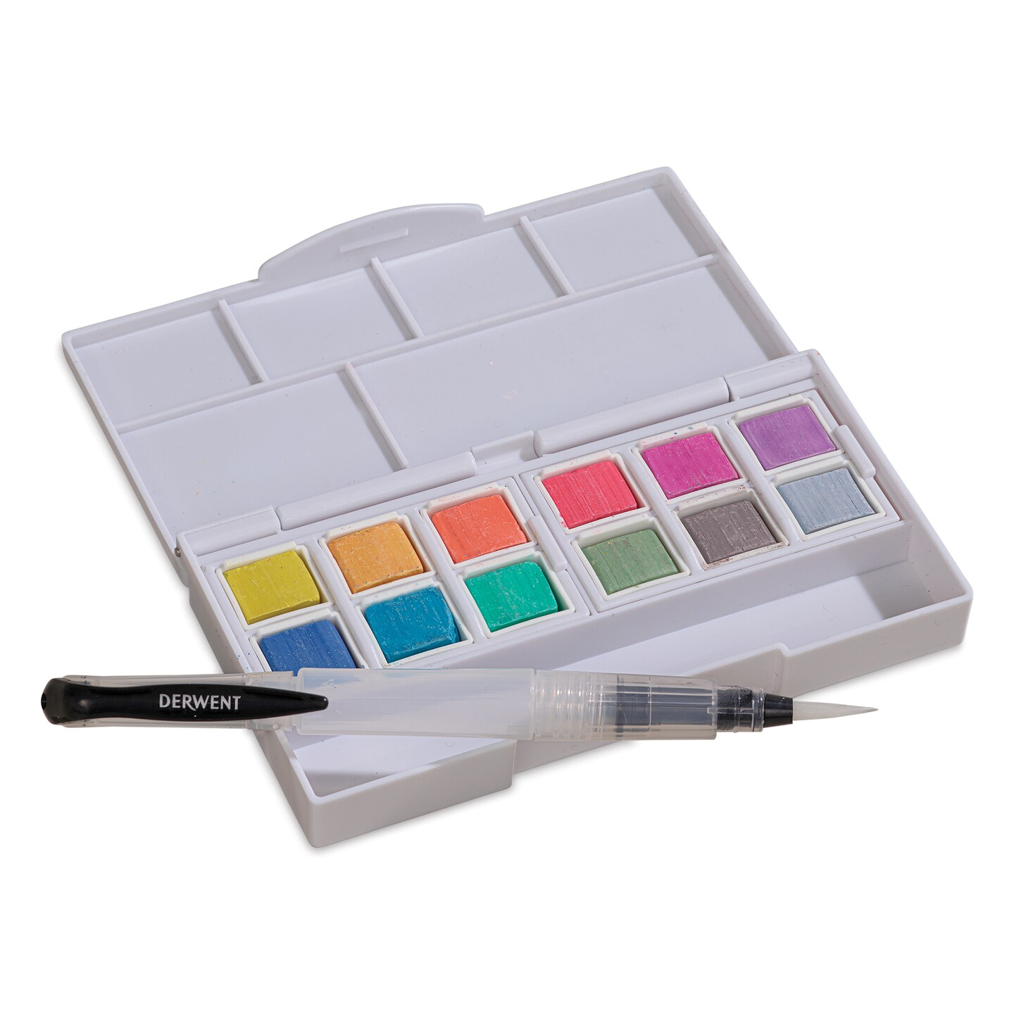 Derwent Watercolor Half Pan Paint - Set of 12, Pastels | Michaels