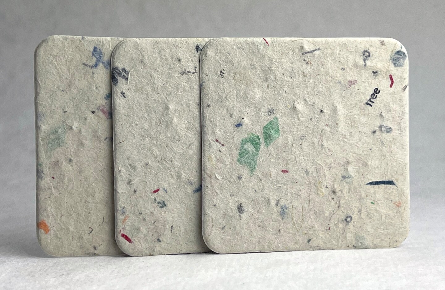 Wildflower Seed Paper Rounded Square - Lotka Paper Embedded with Seeds ...