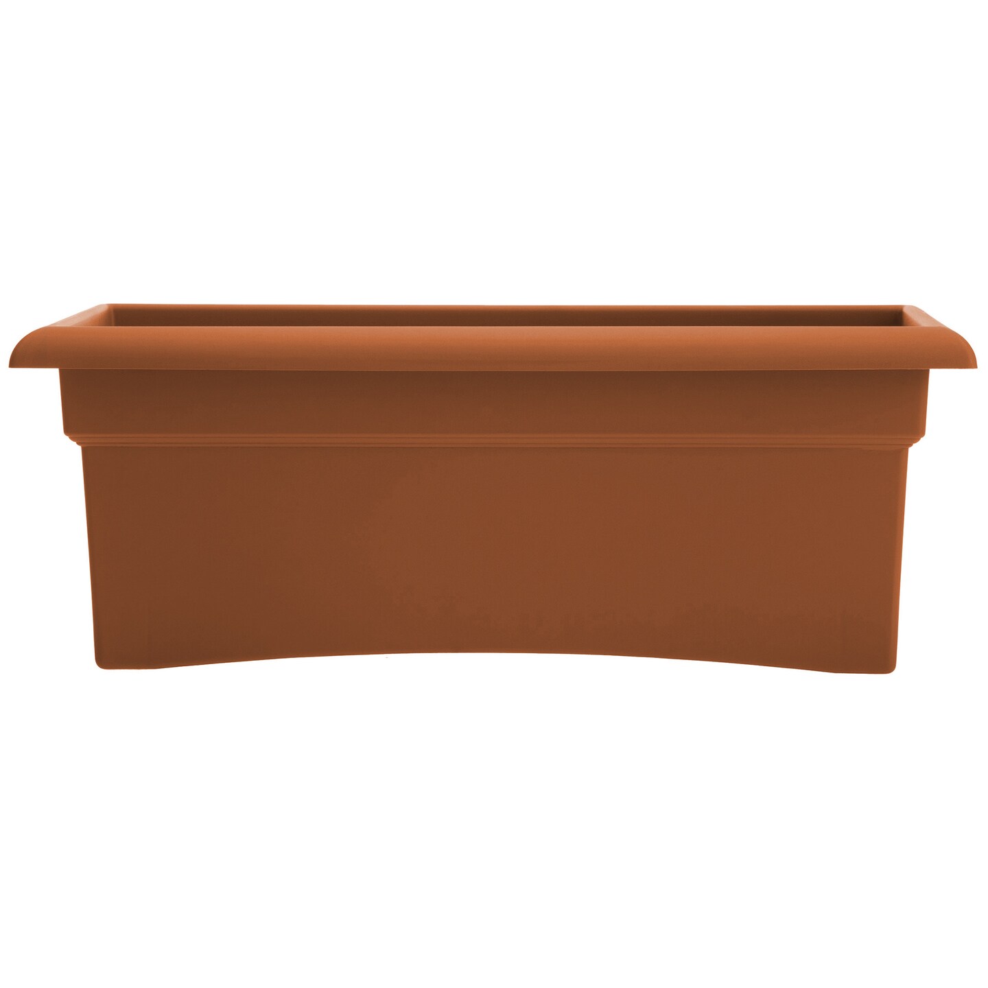 Bloem Veranda Rectangle Deck Box Planter: 26" - Terra Cotta - Matte ...