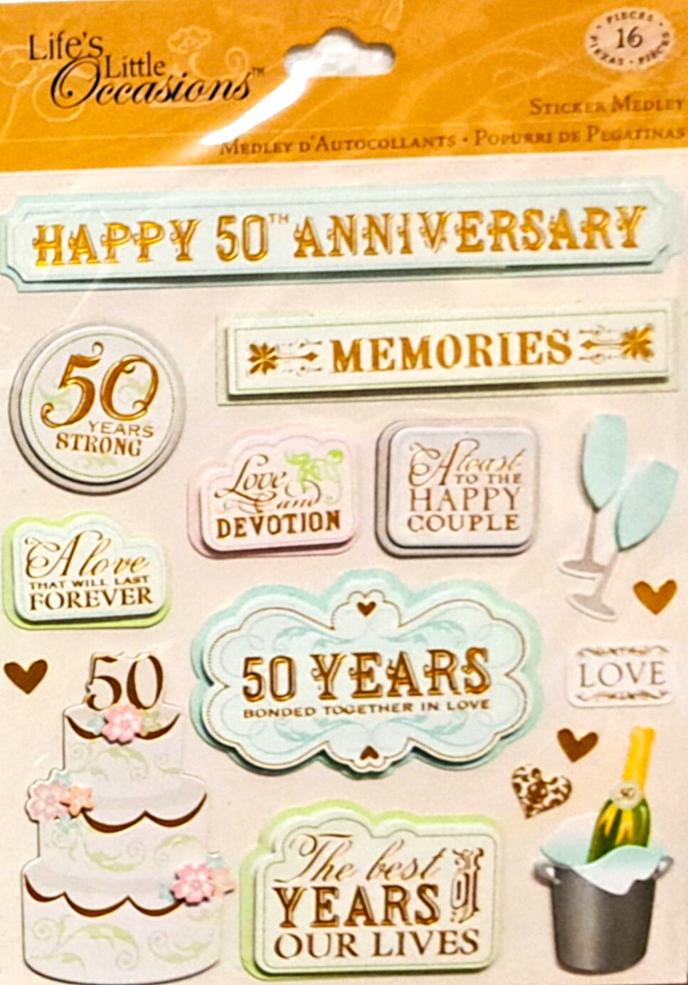 K & Company Life's Little Occasions 50 Year Anniversary Dimensional ...