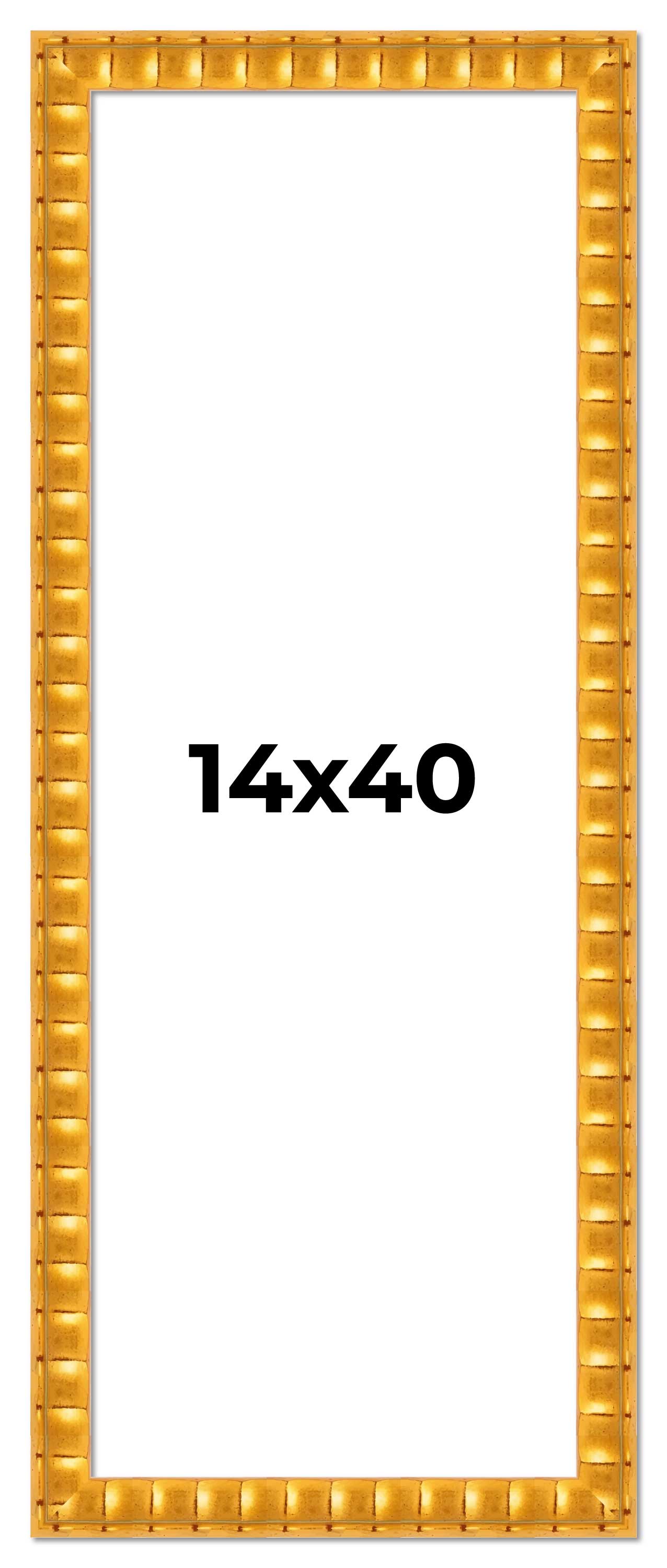 14x40 Bamboo Picture Frame with UV-Resistant Acrylic & Acid Free ...