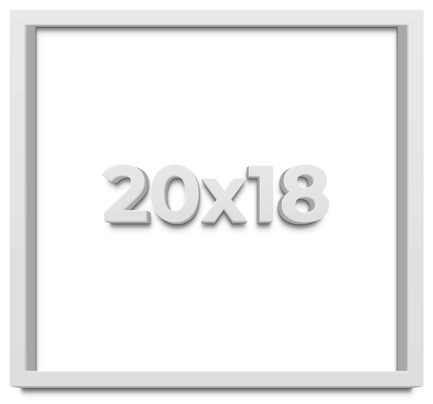 18x20 Shadow Box 1.5" Depth Picture Frame with UV-Resistant Acrylic ...