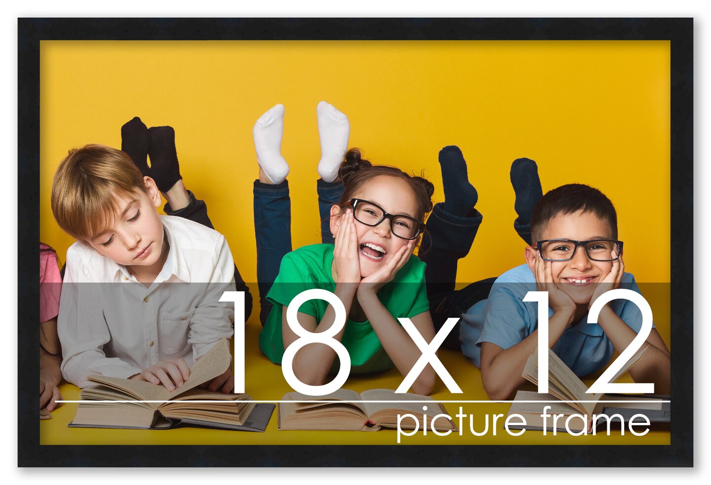 18x12 Solid Wood Picture Frame with UV-Resistant Acrylic & Acid-Free ...