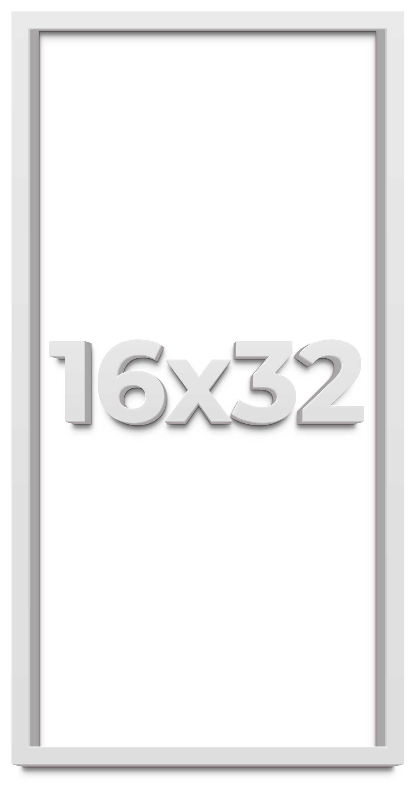 Panoramic Shadow Box 1.5" Depth White Picture Frame - UV Acrylic ...