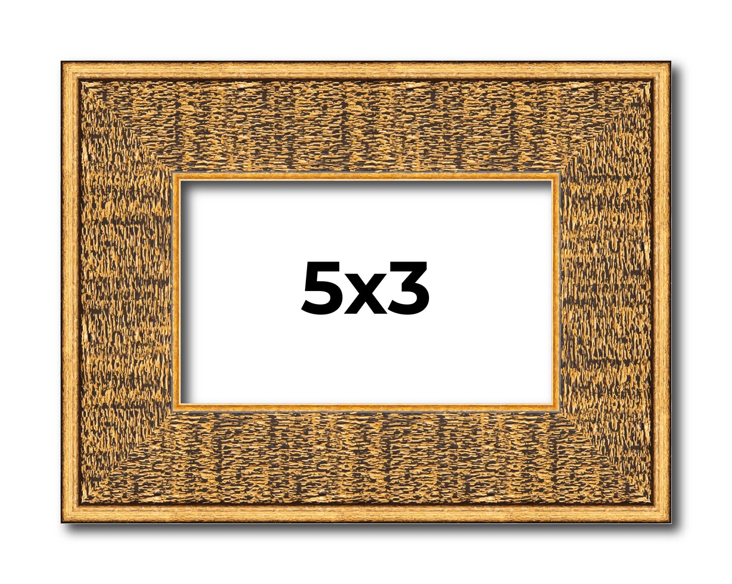 3x5 Sculpted Picture Frame with UV-Resistant Acrylic & Acid Free ...