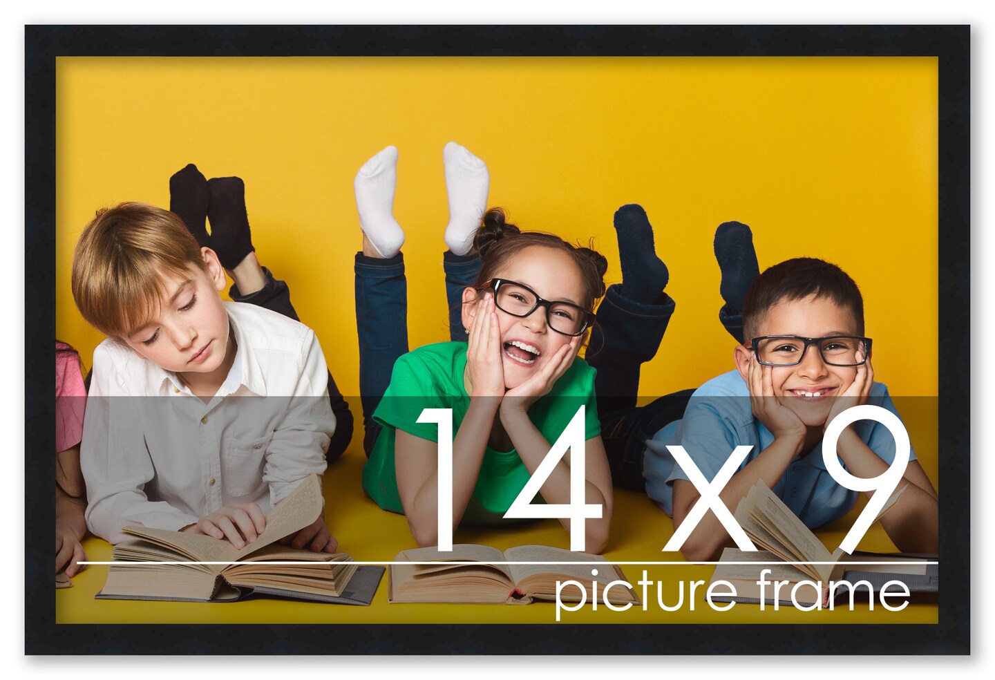 14x9 Solid Wood Picture Frame with UV-Resistant Acrylic & Acid-Free ...