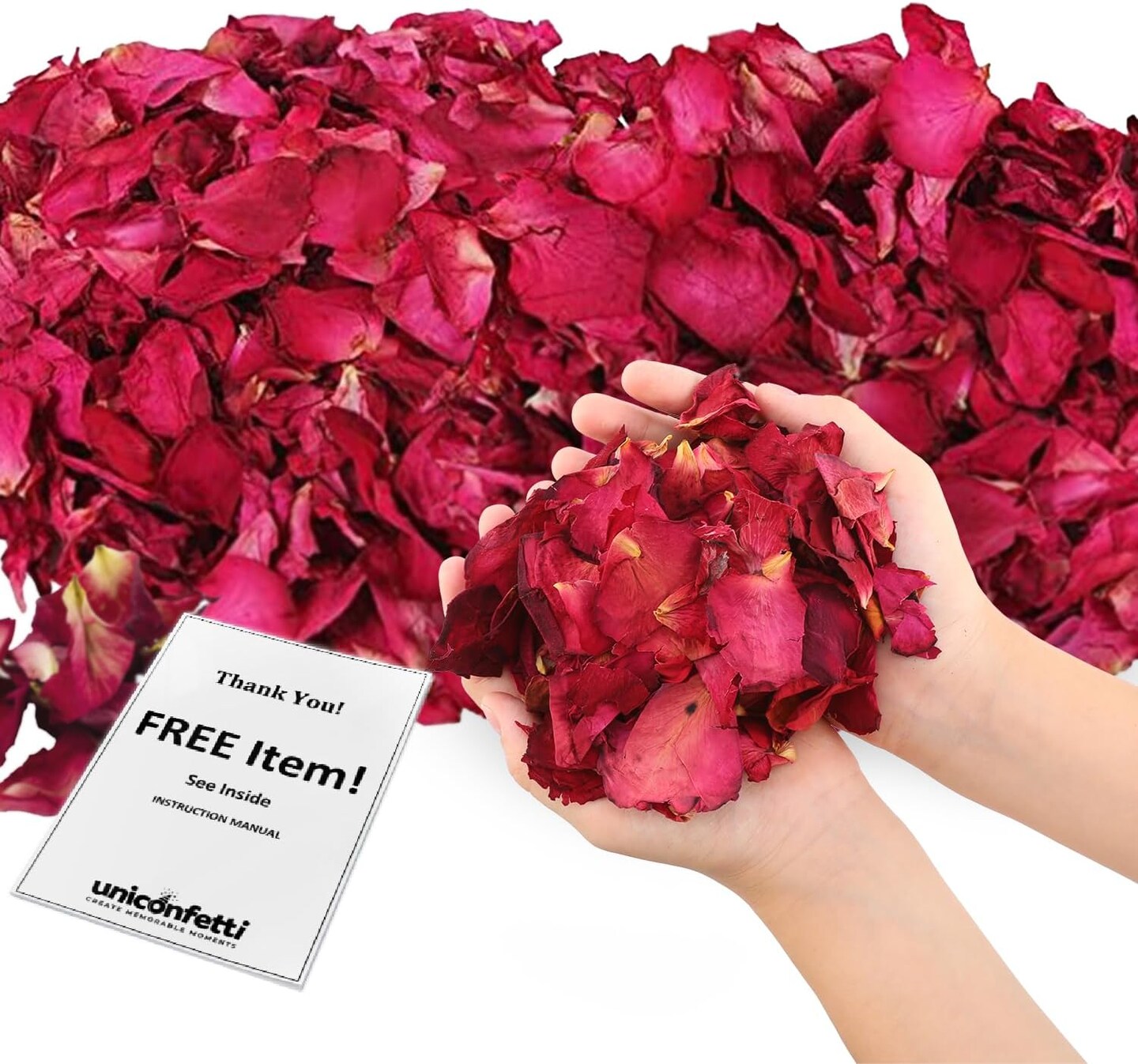 Dried Flower Red Rose Biodegradable Confetti - Flower Petals for ...