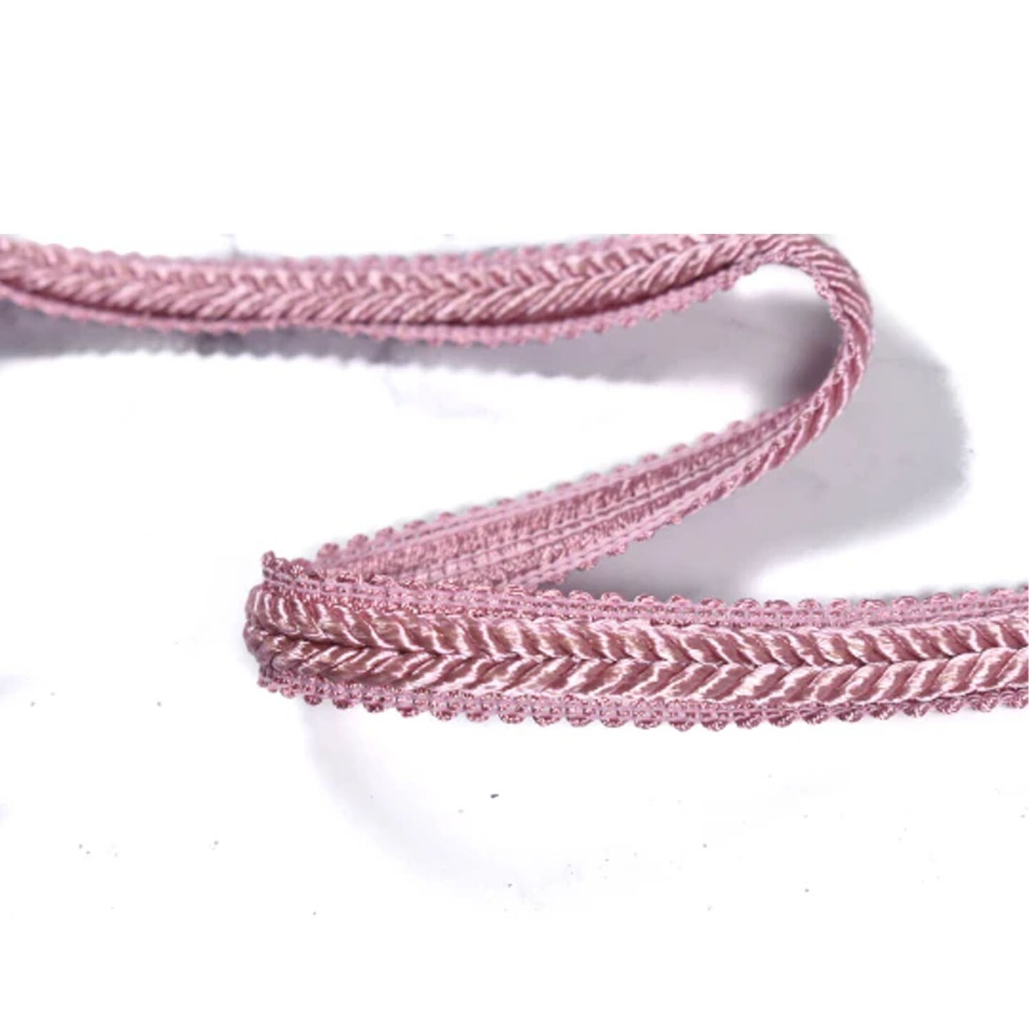 1 Yard Mauve Pink Braided Gimp Trim Decorative Sewing Craft 0.50 Inch ...