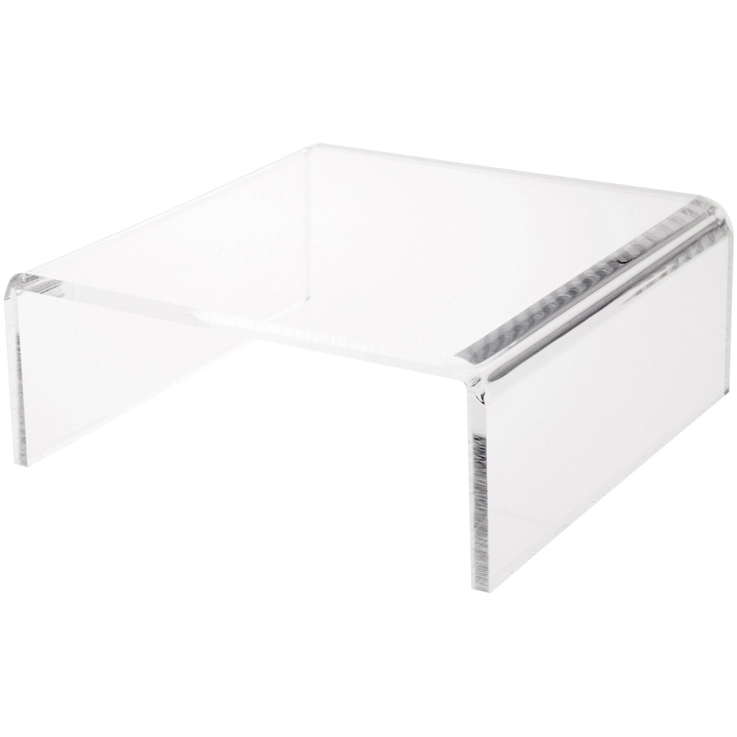 Plymor Clear Acrylic Short Square Display Riser, 4" H x 10" W x 10" D ...