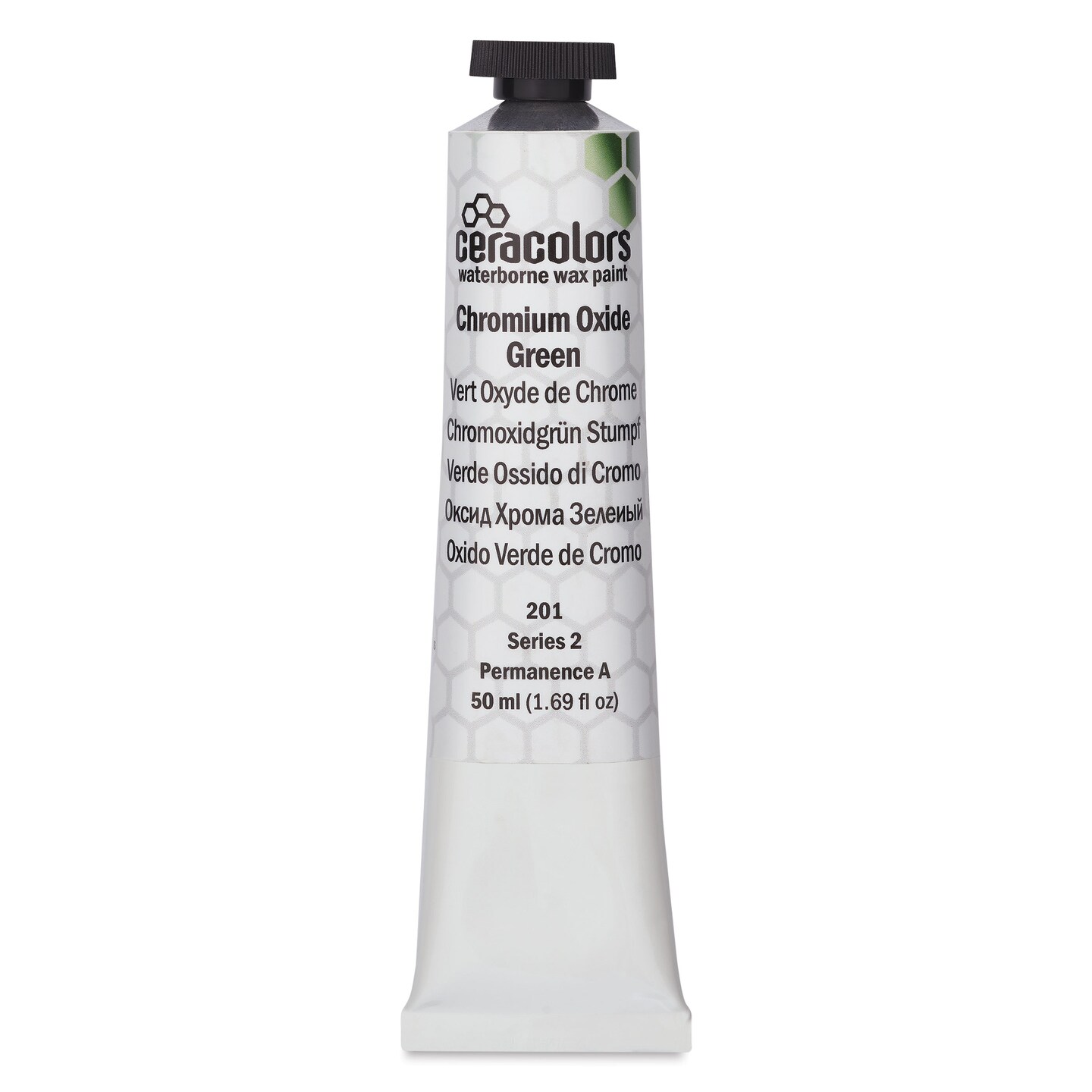 Ceracolors Water-Soluble Encaustic Paint - Chromium Green Oxide, 50 ml ...