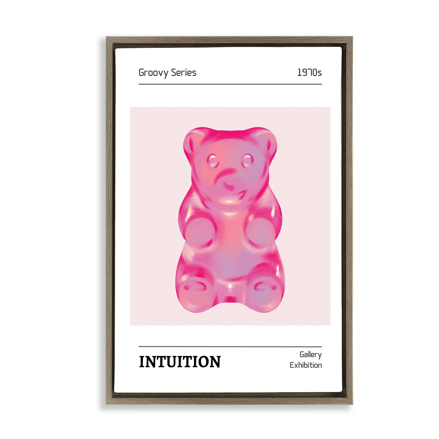 Stupell Industries Intuition Phrase Candy Bear Floating Frame Design by LSR Design Studio | Michaels