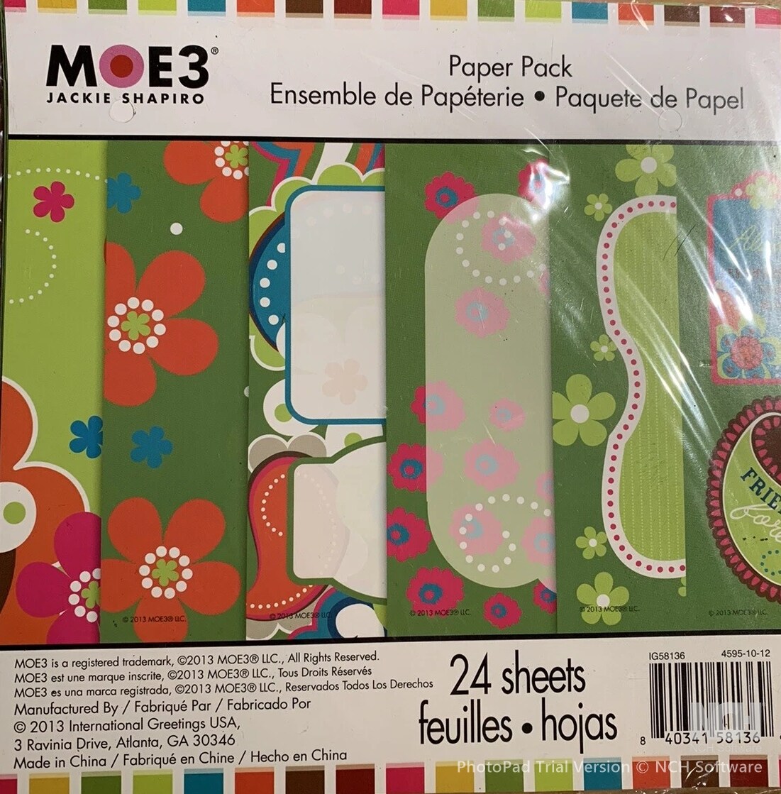 Moe3 Jackie Shapiro 8 x 8 Scrapbook Paper Pack | Michaels