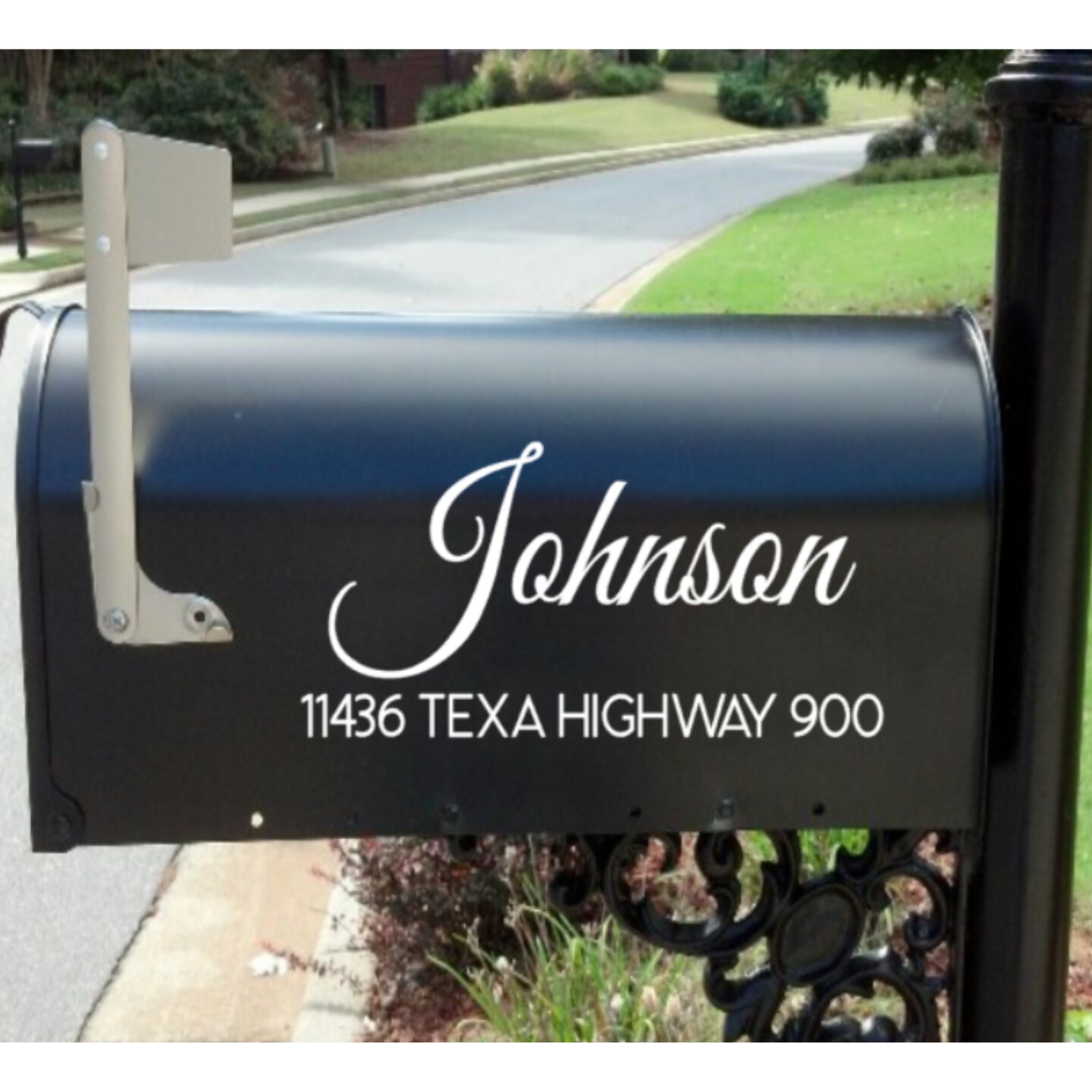 Custom Mailbox Decal | mailbox decal | House numbers mailbox decal ...