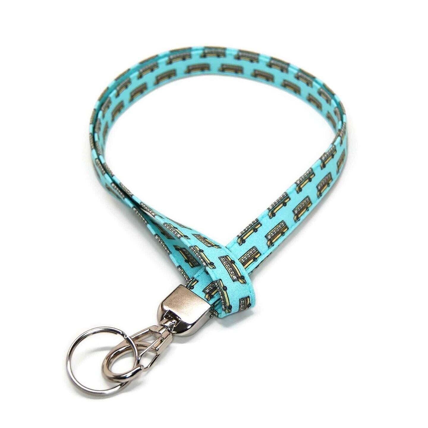 School Bus Lanyard - Fabric Neck Strap for School Bus Drivers and ...