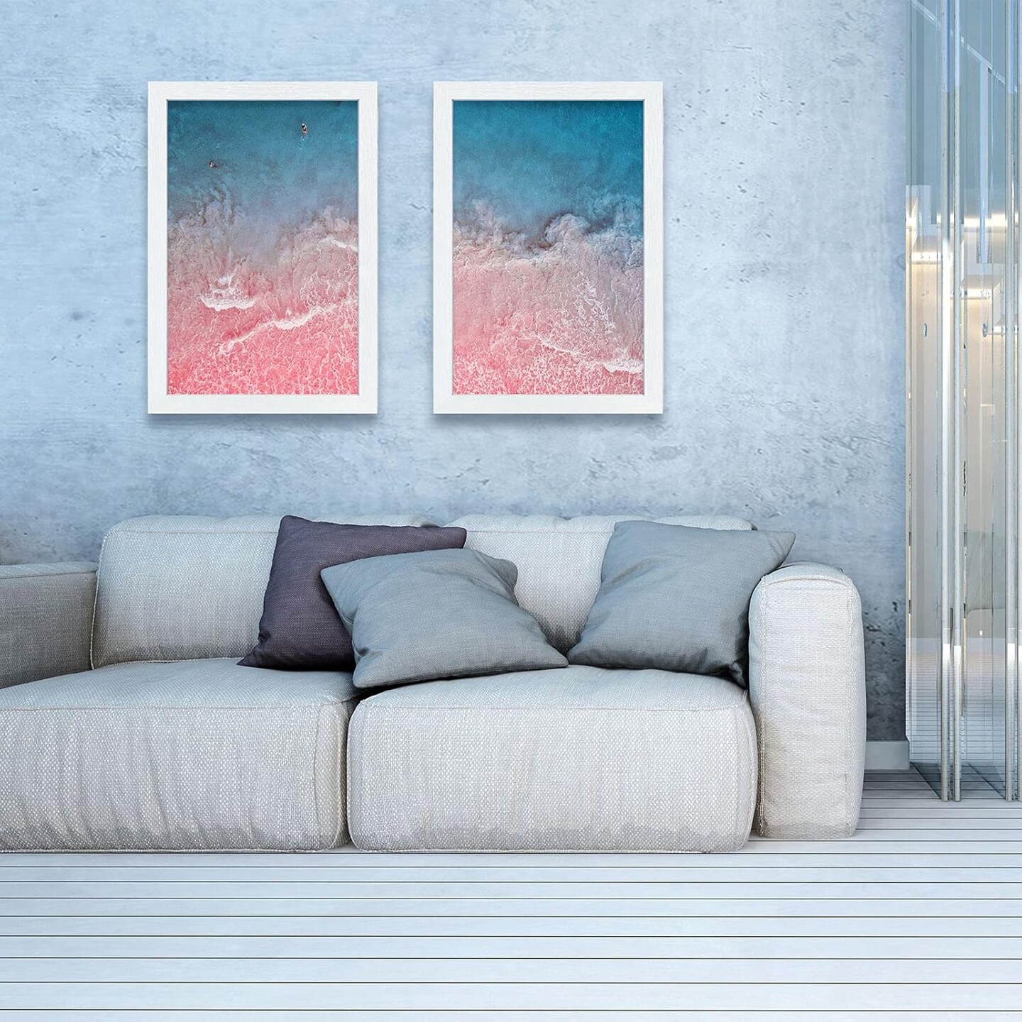 Poster Frames 20x30 White 3 Pack, Solid Wood Picture Frames for Wall ...