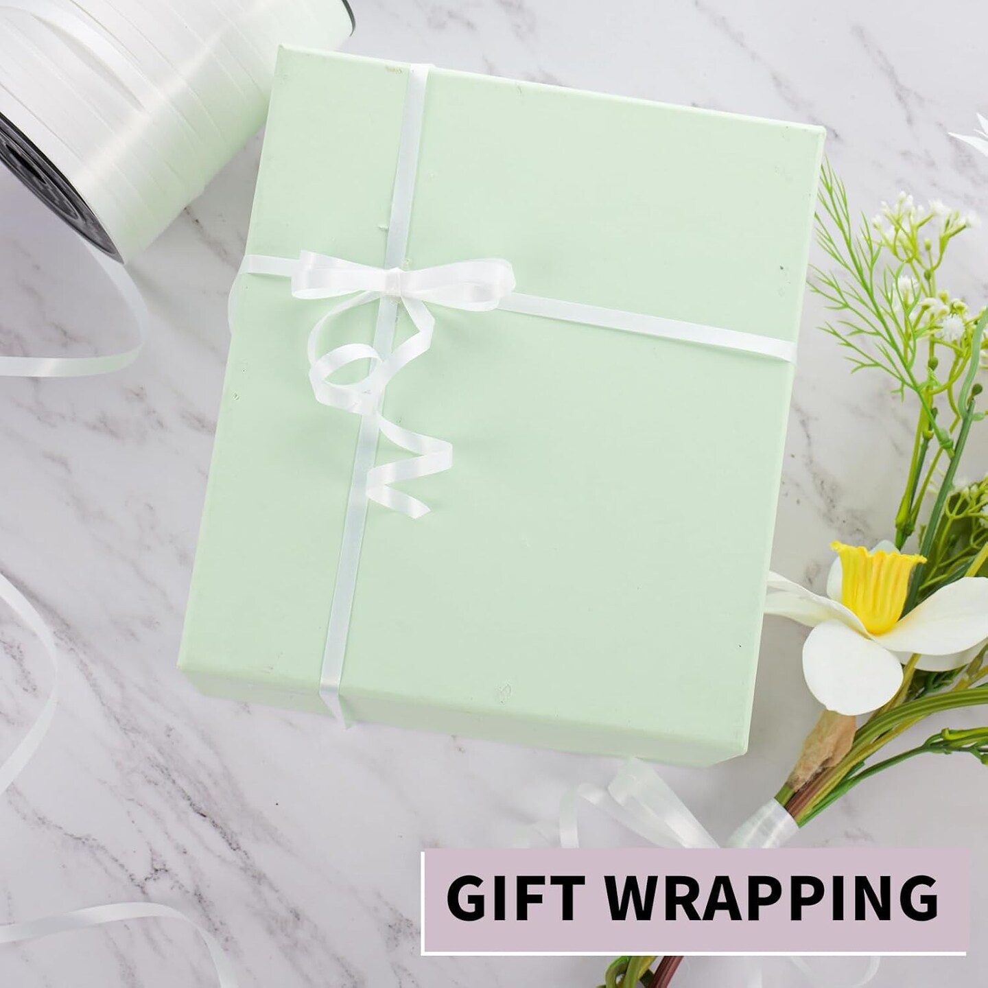 600 Yards White Curling Ribbon – 1/5" Balloon String for Crafts, Gifts ...