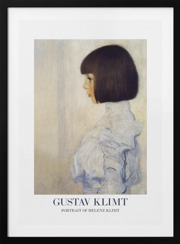 Portrait of Helene Klimt (1898) Poster by Gustav Klimt Framed Art ...