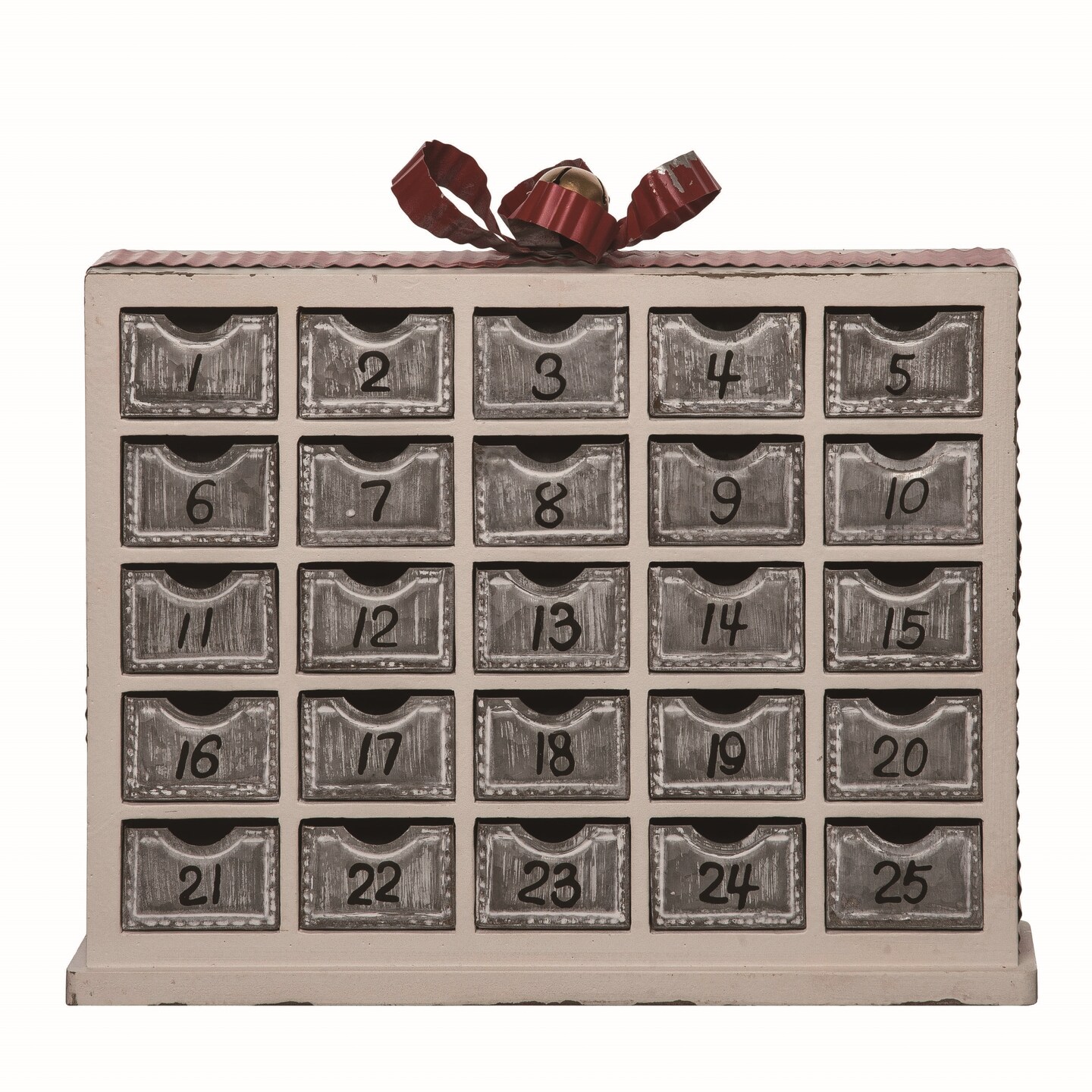 Transpac Metal 16.75 in. Multicolor Christmas Present Countdown ...