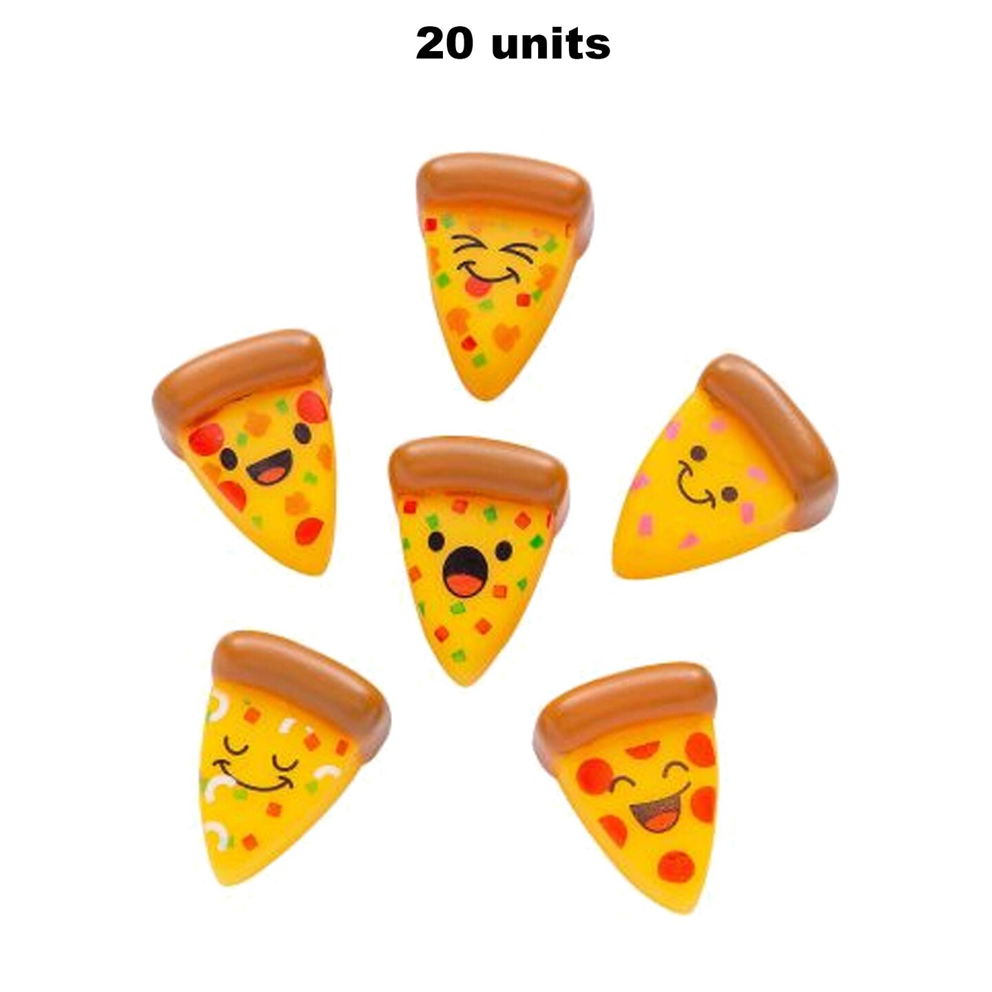 Mini Rubber Pizza Characters 1 1/2 Inches Soft Rubber | Michaels