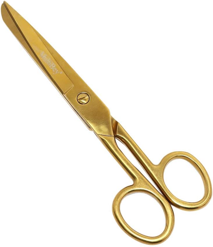 MultiBey Scissors Straight Recycled Stainless Steel 7" Copper Gold ...