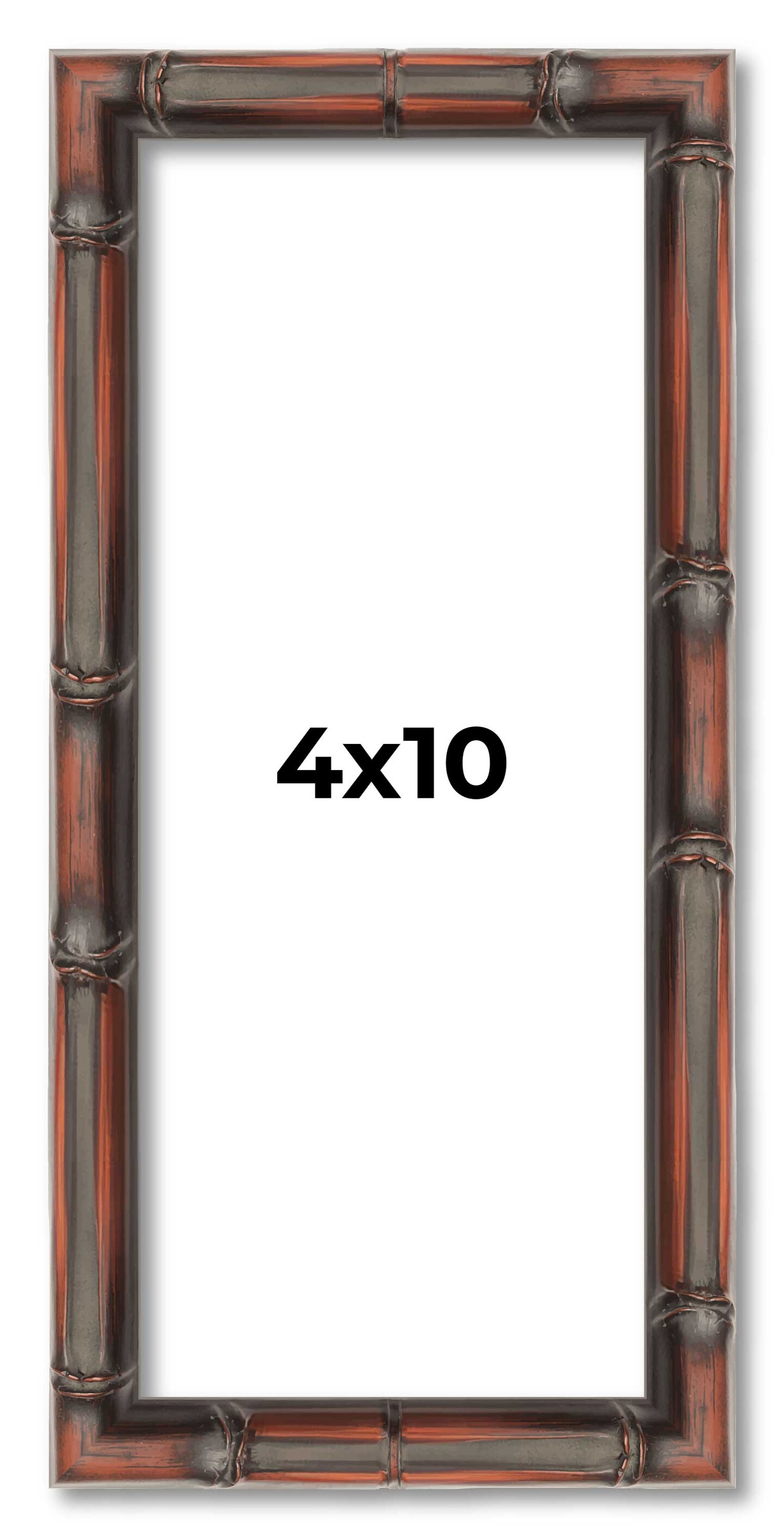4x10 Bamboo Picture Frame with UV-Resistant Acrylic & Acid Free Backing ...