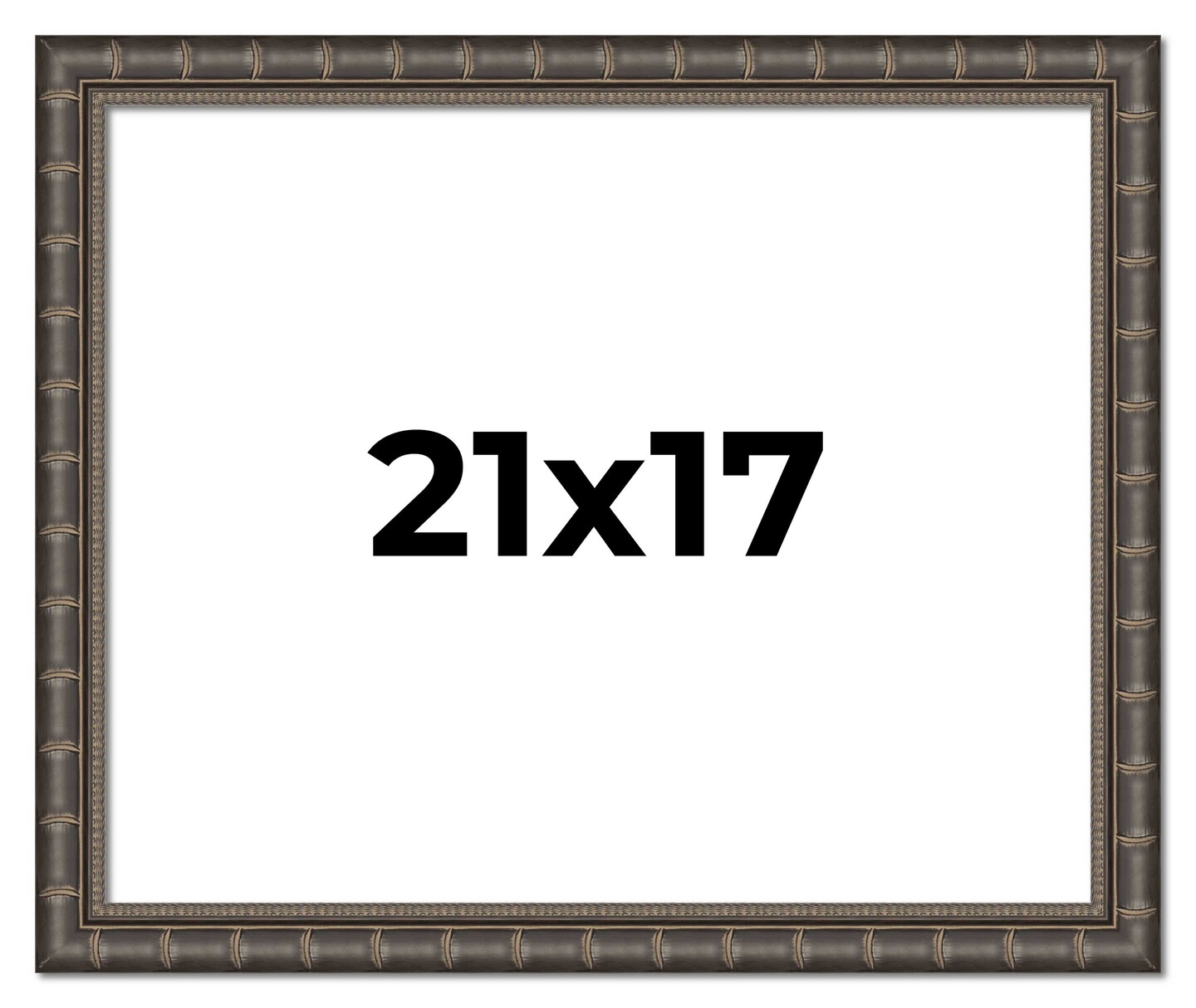 21x17 Modern Bamboo Picture Frame with UV-Resistant Acrylic & Acid Free ...