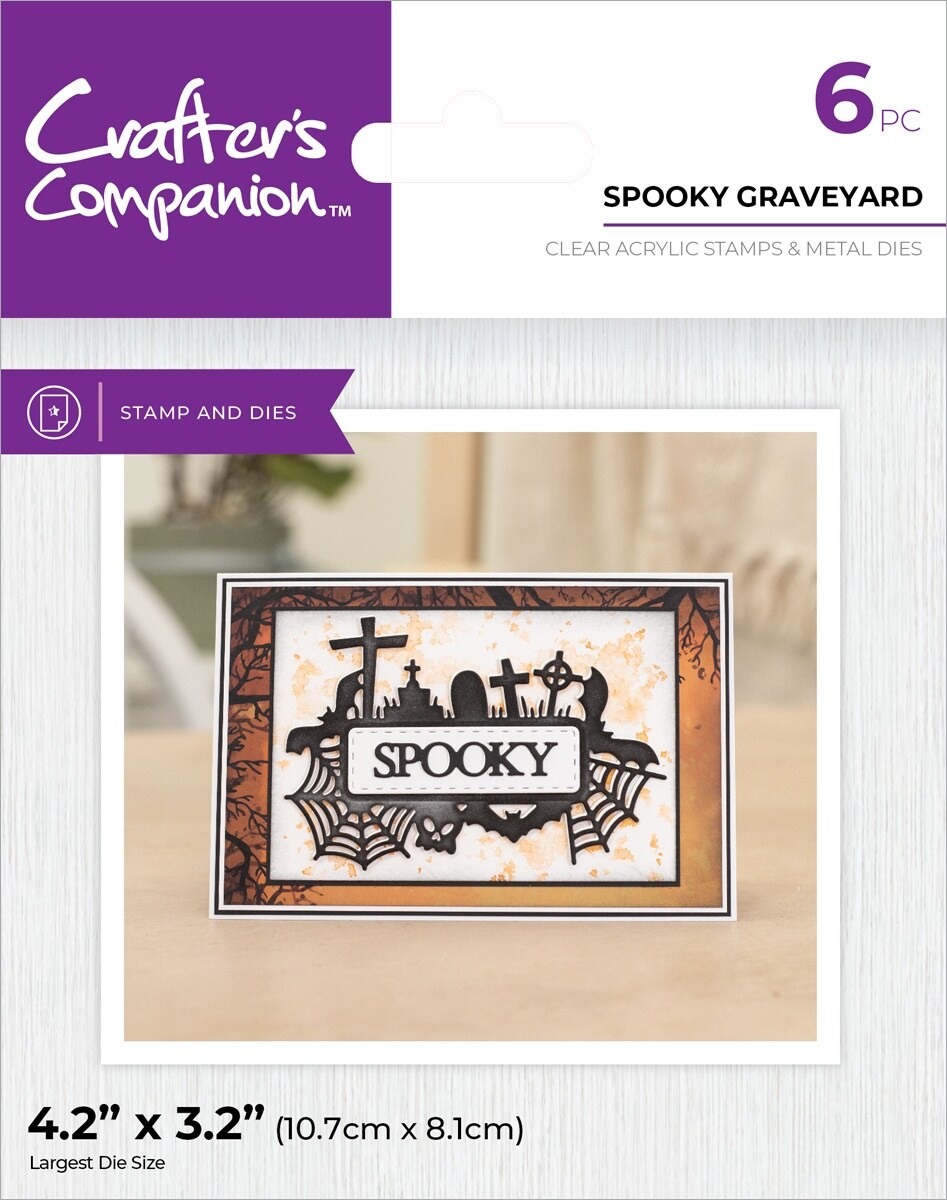 Crafter's Companion Stamp & Die-Spooky Graveyard | Michaels