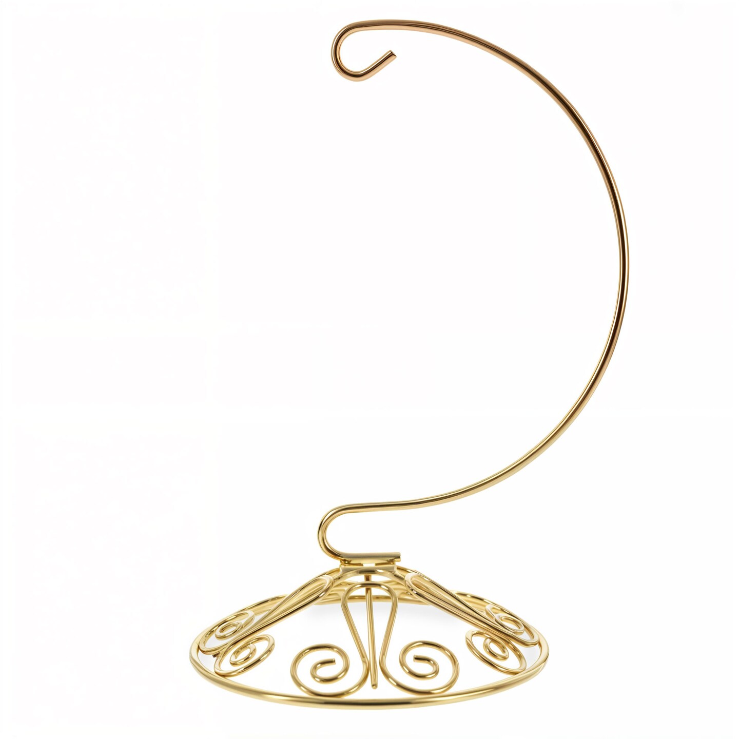 Curved Gold Wire Swirl Base Ornament Stand Display 7 Inches (Taiwan ...