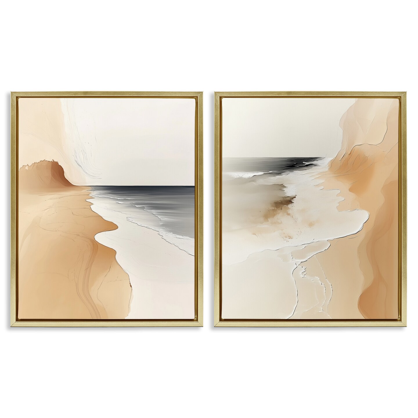 Stupell Industries Abstract Beach Dunes 2pc Floating Frame Set By ...