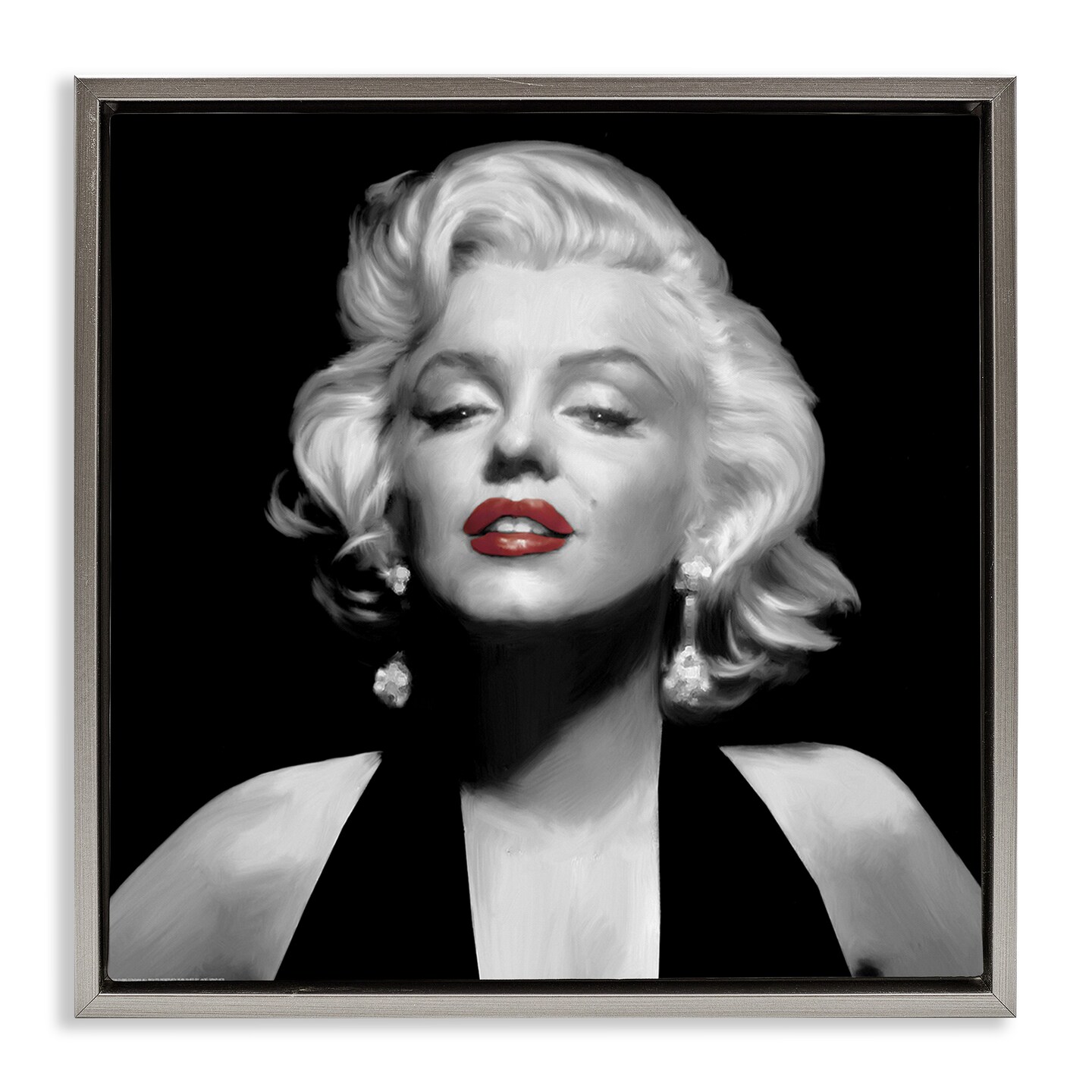 Stupell Industries Halter Top Marilyn Portrait Floating Frame By Jadei ...