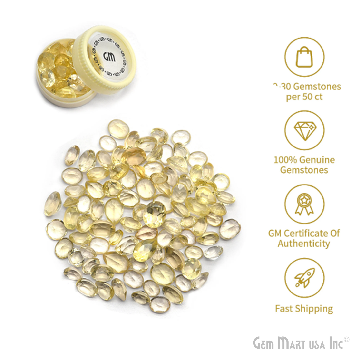 Mixed Gemstone, 100% Natural Faceted Loose Gems, Wholesale Gemstones, 4 ...