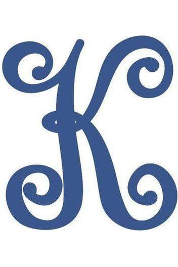 Vine Monogram Script Letter | Michaels