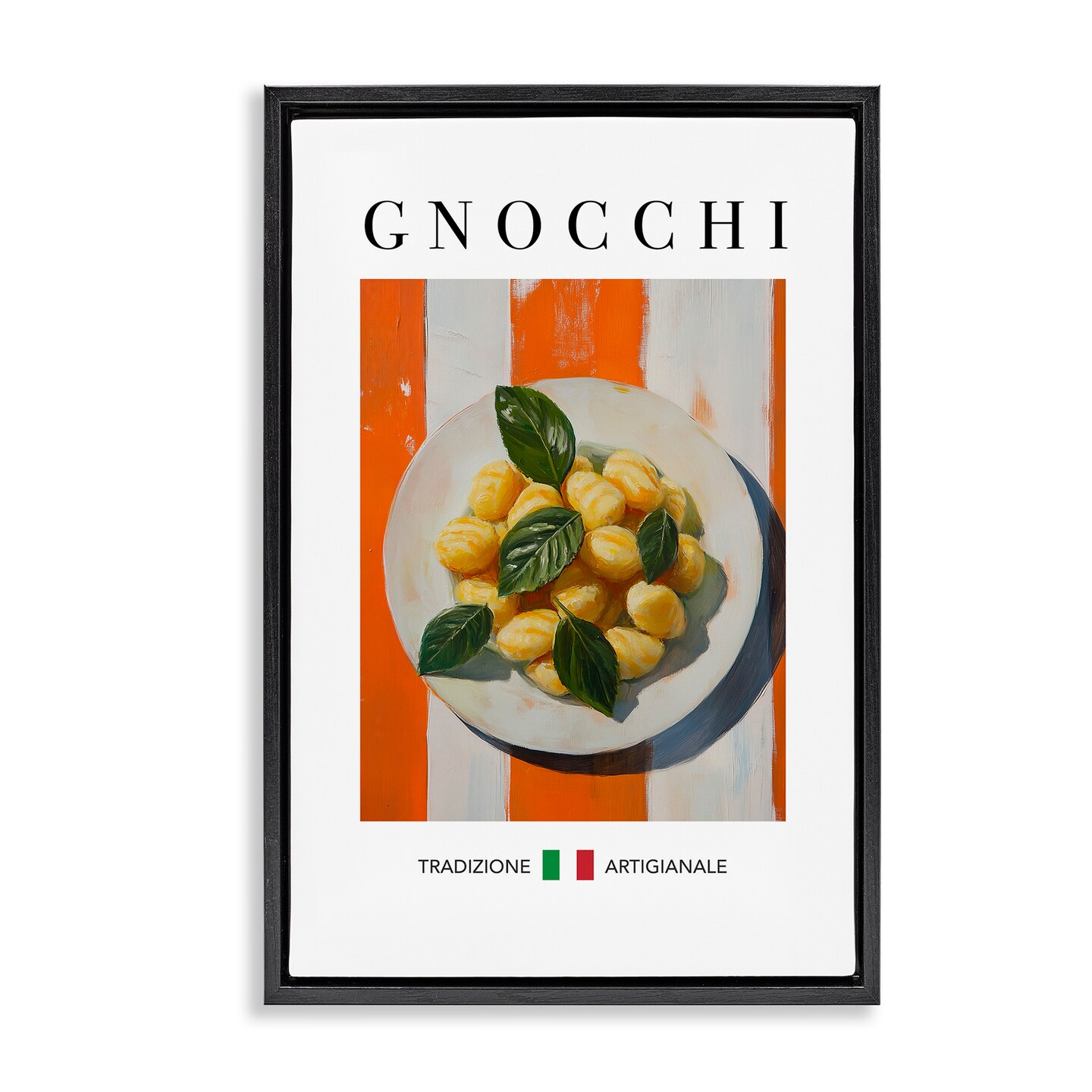 Stupell Industries Traditional Gnocchi Pasta Floating Frame Design by ...