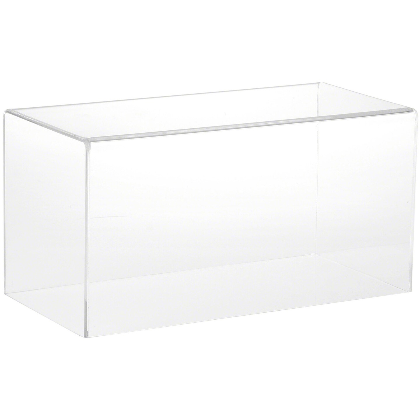 Plymor Clear Acrylic Display Case with Hardwood Base, 12" W x 6" D x 6 ...