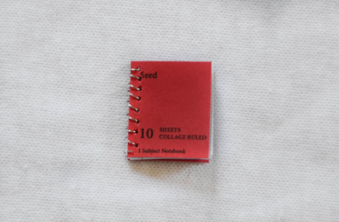 Dollhouse Miniature Red Spiral Notebook with Lined Pages - Really Opens ...