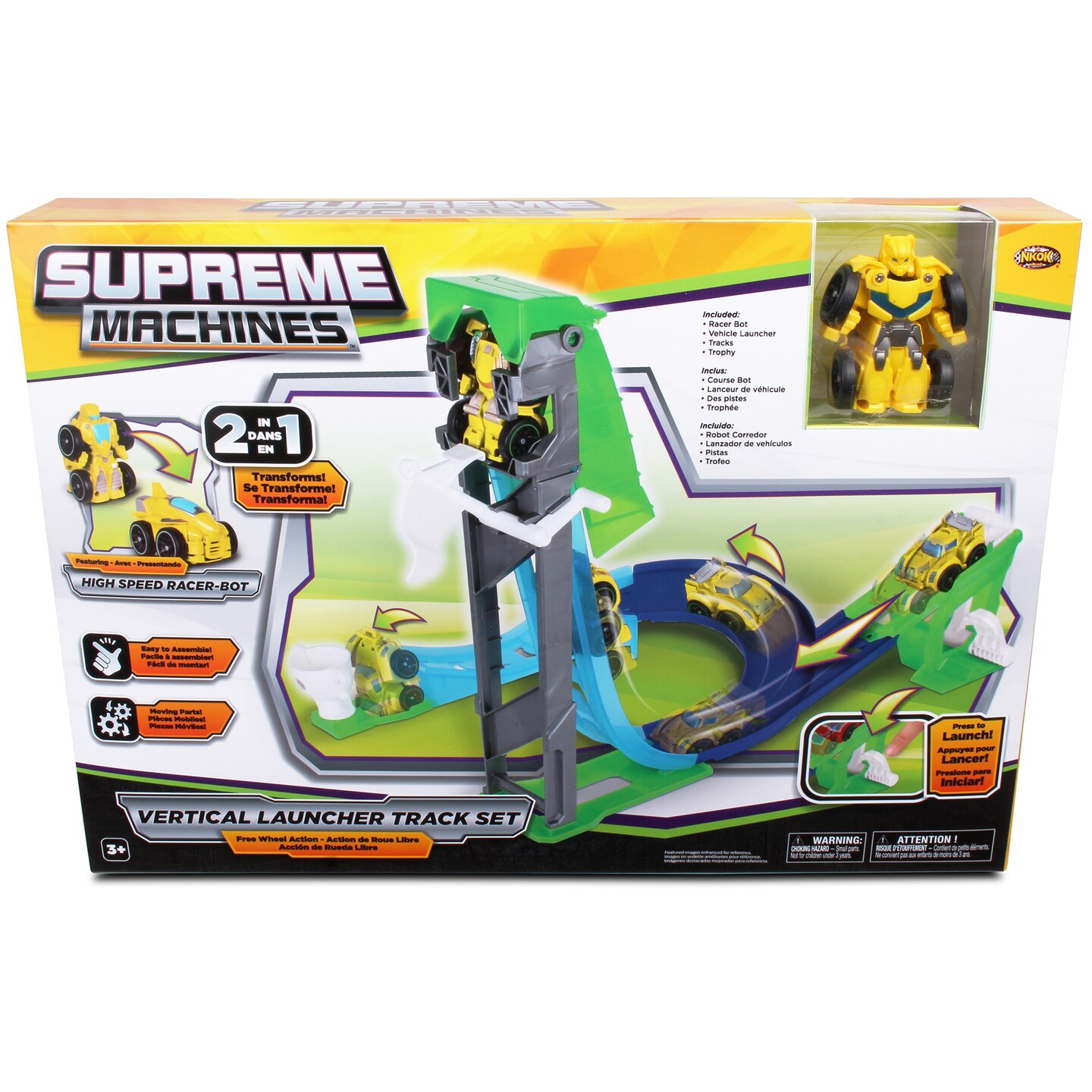 NKOK Supreme Machines: High Speed Racer-Bot Vertical Launcher Track ...