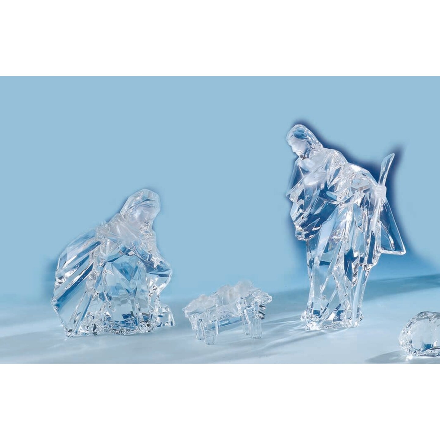 Icy Giftware Holy Family Christmas Nativity Figurines - 8" - Set of 3 ...