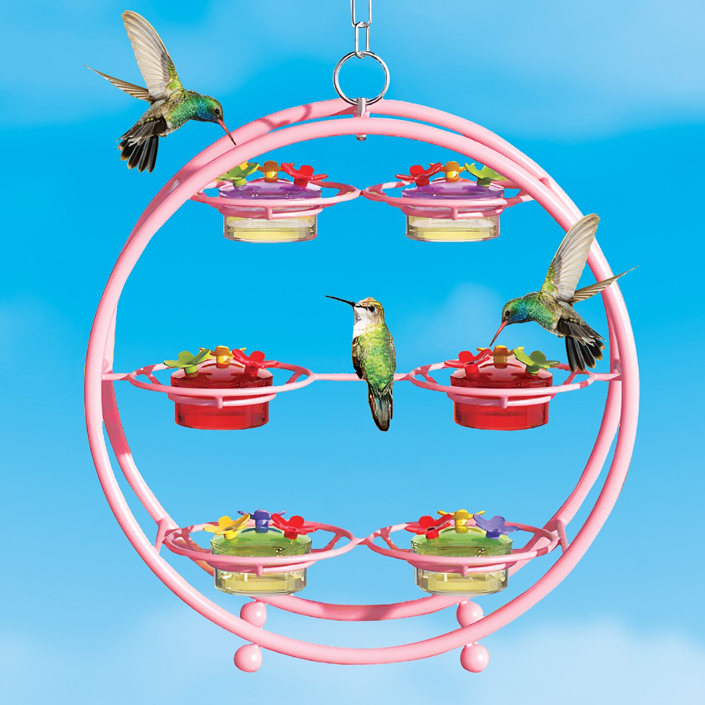 Collections Etc Unique 6 Bowl Hanging Hummingbird Feeder | Michaels