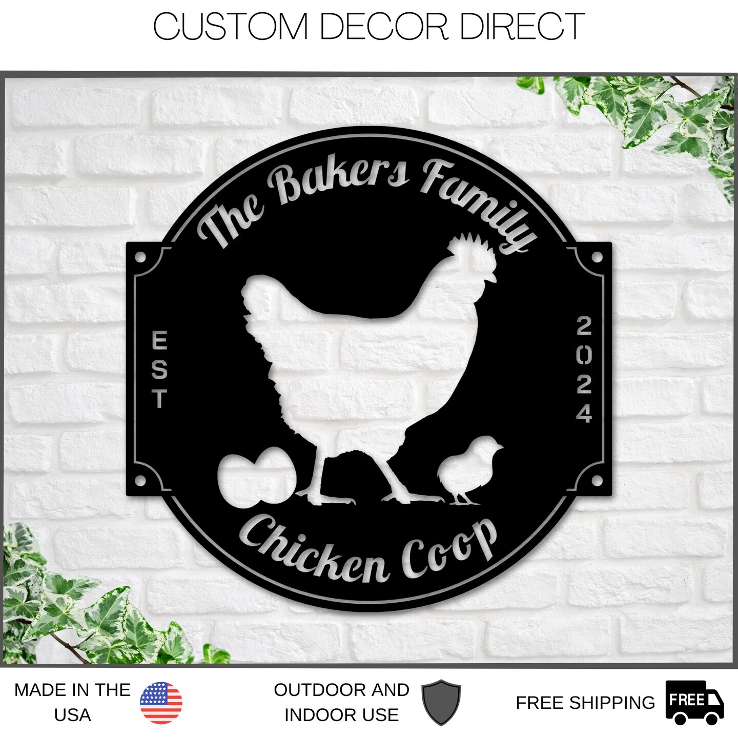 Chicken Coop sign, Custom Hen House Sign, Hen House Coop Sign, Our ...